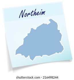 Map Northeim Sticky Note Blue Stock Vector (Royalty Free) 216498244 ...
