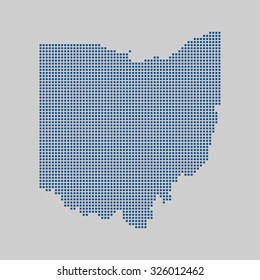 Ohio Dots Map Logo Stock Vector (Royalty Free) 303490124