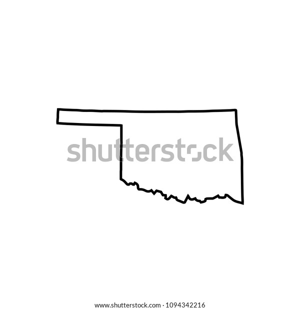 Map Oklahoma Vector Illustration Stock Vector (Royalty Free) 1094342216 Map Oklahoma Vector Illustration Stock Vector (Royalty Free) 1094342216