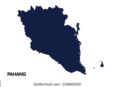 Map Pahang Malaysia Stock Vector (Royalty Free) 1246863550 | Shutterstock