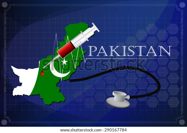 Map Pakistan Stethoscope Syringe Stock Vector (Royalty Free) 290167784 ...