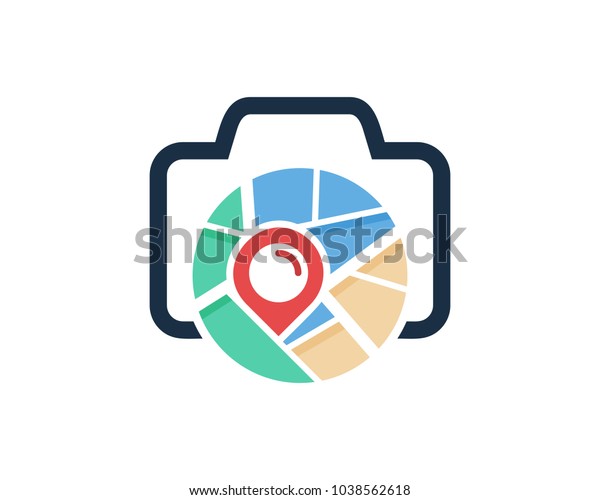 Map Photo Icon Logo Design Element Stock Vector (Royalty Free ...