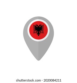 Map Pin Flag Albania Stock Vector (Royalty Free) 2020084211 | Shutterstock