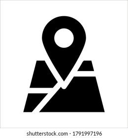 Map Pin Icon Travel Direction Place Stock Vector (Royalty Free ...