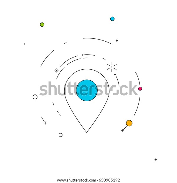 Map Pin Outline Vector Icon Stock Vector (Royalty Free) 650905192 ...