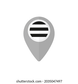 Map Pin Straight Orientation Flag Stock Vector (Royalty Free ...