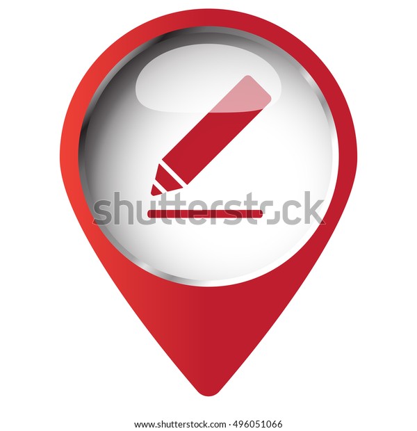 Map Pin Symbol Sign Here Icon Stock Vector (Royalty Free) 496051066 ...