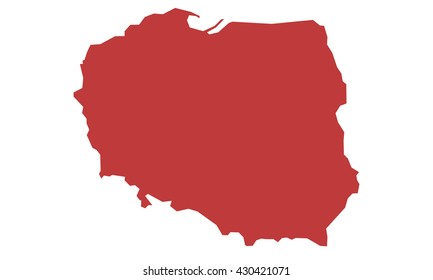 Simplified Map Poland Voivodeships Regions States Stock Vector (Royalty ...