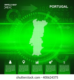 941 Portugal map dots Images, Stock Photos & Vectors | Shutterstock