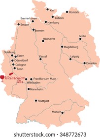 Map Region Ahr Germany Stock Vector (Royalty Free) 348772673 | Shutterstock