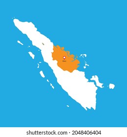 Map Riau Sumatera Island Location Icon Stock Vector (Royalty Free ...