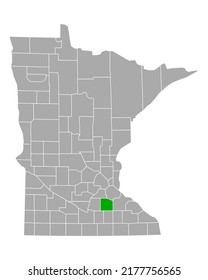 Map Rice Minnesota On White Stock Vector (Royalty Free) 2177756565 ...