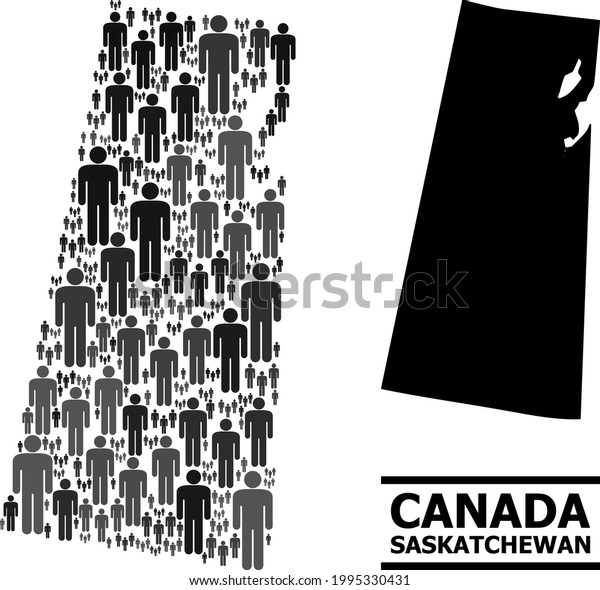 Map Saskatchewan Province National Posters Vector Stock Vector (Royalty ...