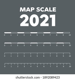 Map Scales Graphics Measuring Distances Scale Stock Vector (Royalty ...