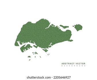 Map Singapore Green Simple Outline Stylized Stock Vector (Royalty Free ...
