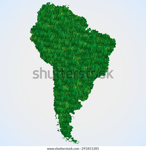 Map South America Grass Stock Vector (Royalty Free) 291851285 ...
