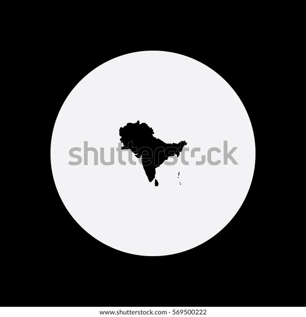 Map South Asia Countries Vector Illustration Stock Vector (Royalty Free ...