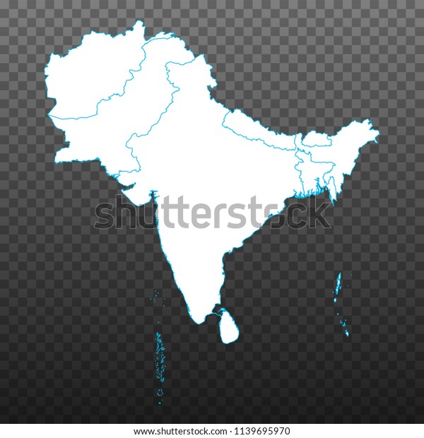 Map South Asia Vector Illustration On Stock Vector (Royalty Free ...