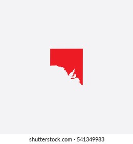 Map South Australia Vector Illustration Stock Vector (Royalty Free ...