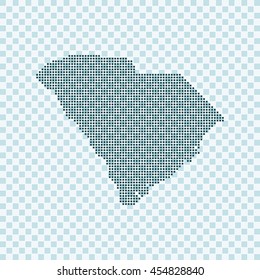 South Carolina Map Isolated On Transparent : image vectorielle de stock ...