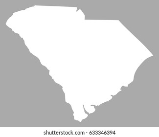 Map South Carolina Stock Vector (Royalty Free) 633346394 | Shutterstock