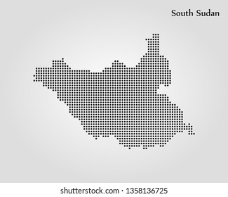 Pixel Map South Sudan Vector Dotted 스톡 벡터(로열티 프리) 777055033 | Shutterstock