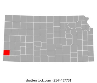 Map Stanton Kansas On White Stock Vector (Royalty Free) 2144437781 ...