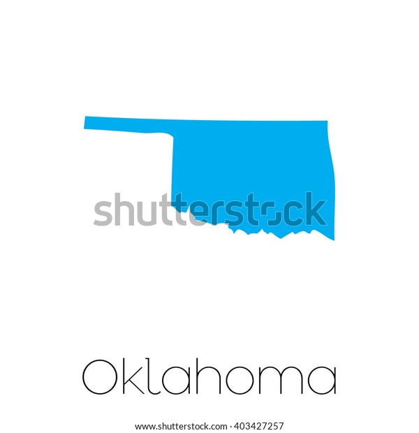 Map State Oklahoma Stock Vector (Royalty Free) 403427257 Map State Oklahoma Stock Vector (Royalty Free) 403427257