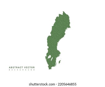 Map Sweden Green Simple Outline Stylized Stock Vector (Royalty Free ...