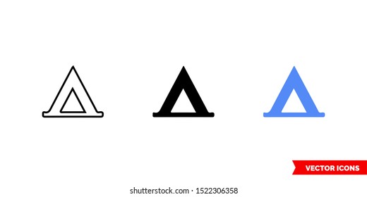 Map Symbol Camping Icon 3 Types Stock Vector (Royalty Free) 1522306358 ...