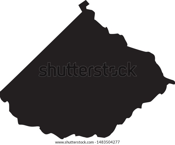 Map Telfair County Georgia State Usa Stock Vector (Royalty Free ...