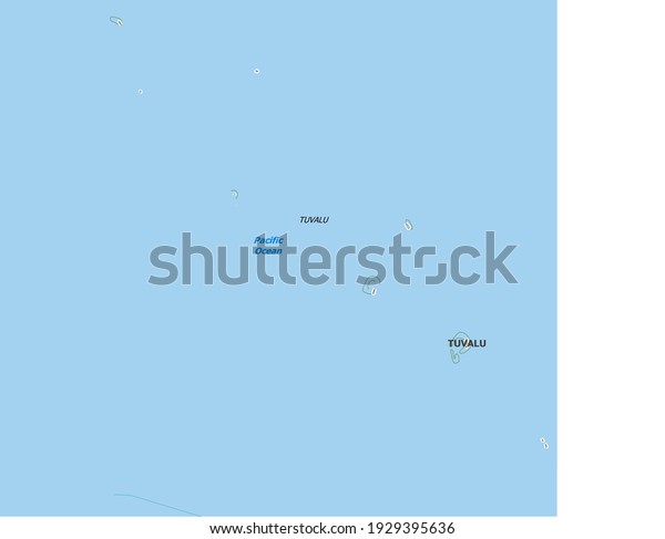 Map Tuvalu Map Drawn High Detail Stock Vector (Royalty Free) 1929395636 ...