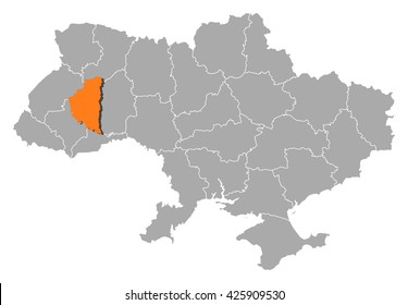 Map Ukraine Ternopil Stock Vector (Royalty Free) 425909530 | Shutterstock