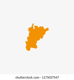 Kerala India Vector Map High Detailed: vector de stock (libre de ...