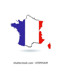 Map Vector France Stock Vector (Royalty Free) 470995439 | Shutterstock