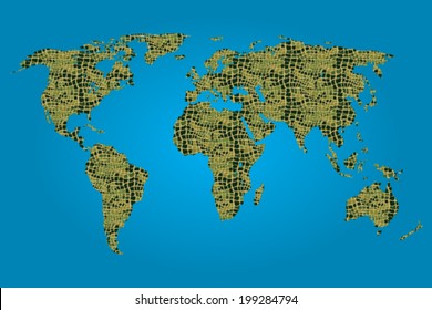 Map World Filled Xxxxxxx Pattern Stock Vector (Royalty Free) 199284794 ...