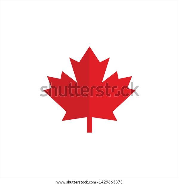 Maple Leaf Canada Flag Maple Symbol Stock Vector (Royalty Free ...