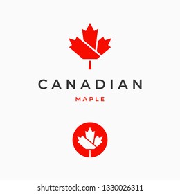 Maple Leaf Logo Design Template Stock Vector (Royalty Free) 1330026311 ...