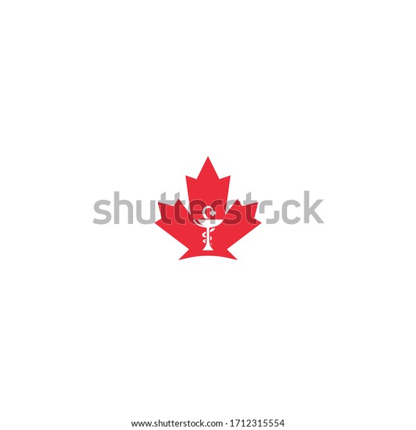 Maple Leaf Medical Pharmacy Logo Icon Stock Vector (Royalty Free ...