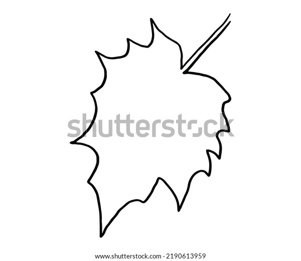 Maple Tree Leaf Vector Image Stock Vector Royalty Free 2190613959 Shutterstock