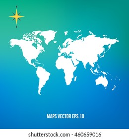 Maps Blurred Background Stock Vector (Royalty Free) 460659016 ...