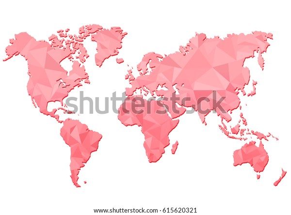 Maps Earths World Map Low Poly Stock Vector (Royalty Free) 615620321 ...