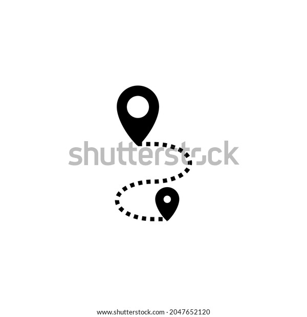 Maps Pin Icon Location Sign Symbol Stock Vector (Royalty Free ...