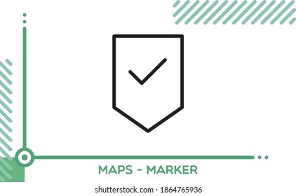Maps Vector Icon List Marker Stock Vector (Royalty Free) 1864765936 ...