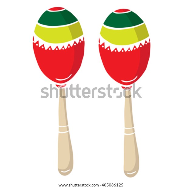 Maracas Cartoon Stock Vector (Royalty Free) 405086125