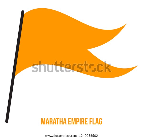 Maratha Empire Flag Waving Vector Illustration: vector de stock (libre ...