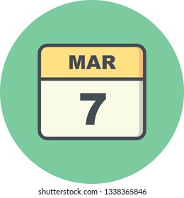 75 Calendar march 7 circled Images, Stock Photos & Vectors | Shutterstock