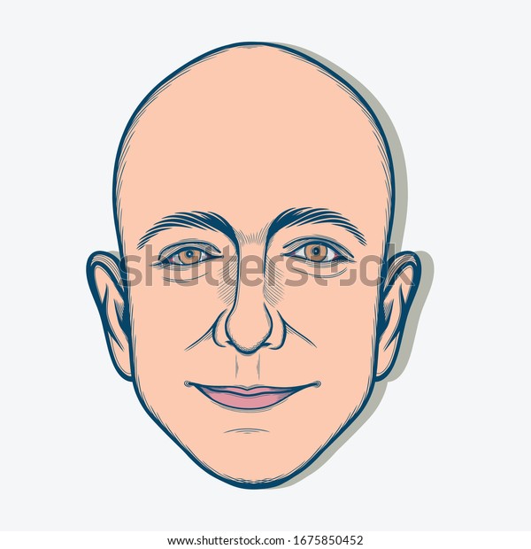 March2020 Portrait Jeff Bezos American Entrepreneurinvestorand Stock ...