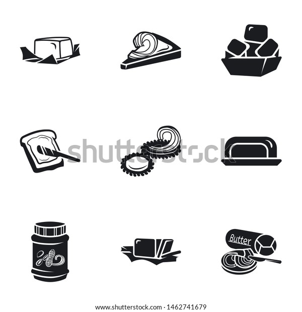 Margarine Icon Set Simple Set 9 Stock Vector (Royalty Free) 1462741679 ...