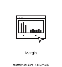 Margin Symbol Sign Design Vector: vector de stock (libre de regalías ...